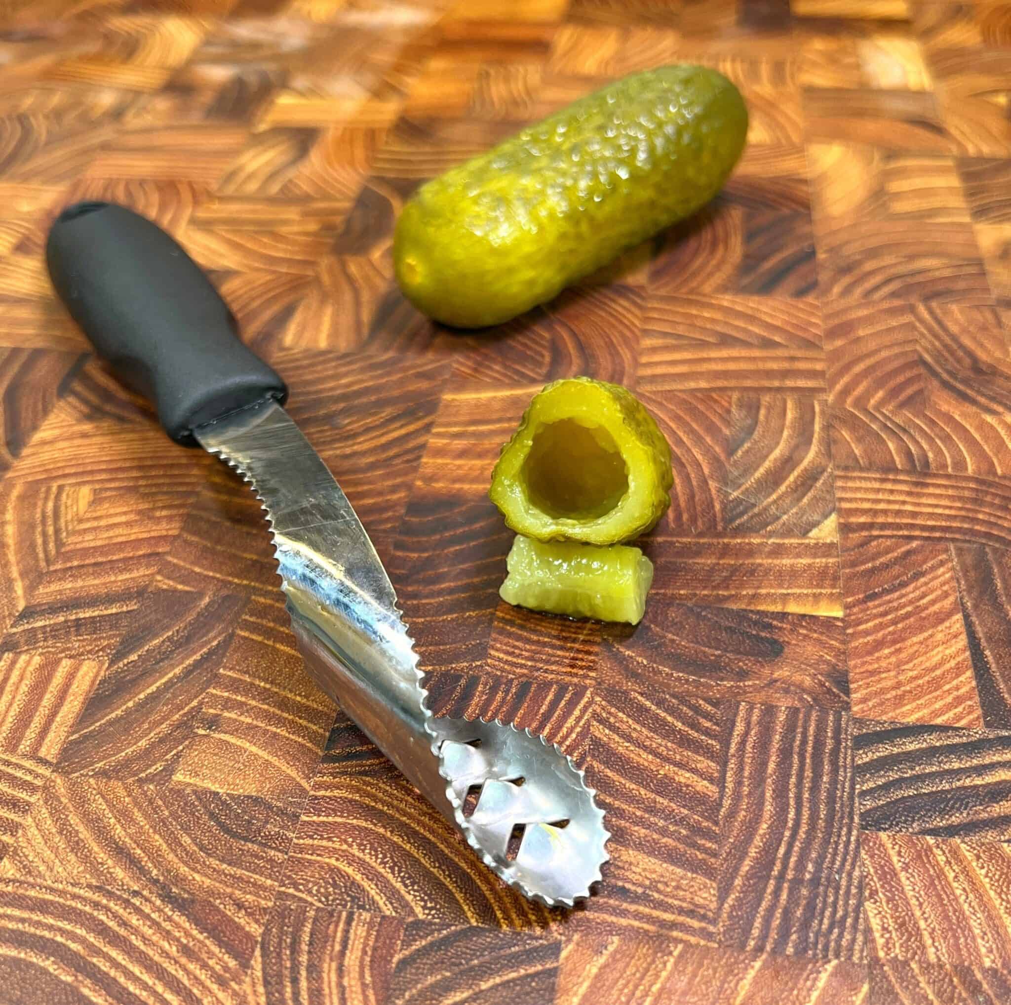 Stuffed Bacon Wrapped Pickle Shots Appetizer