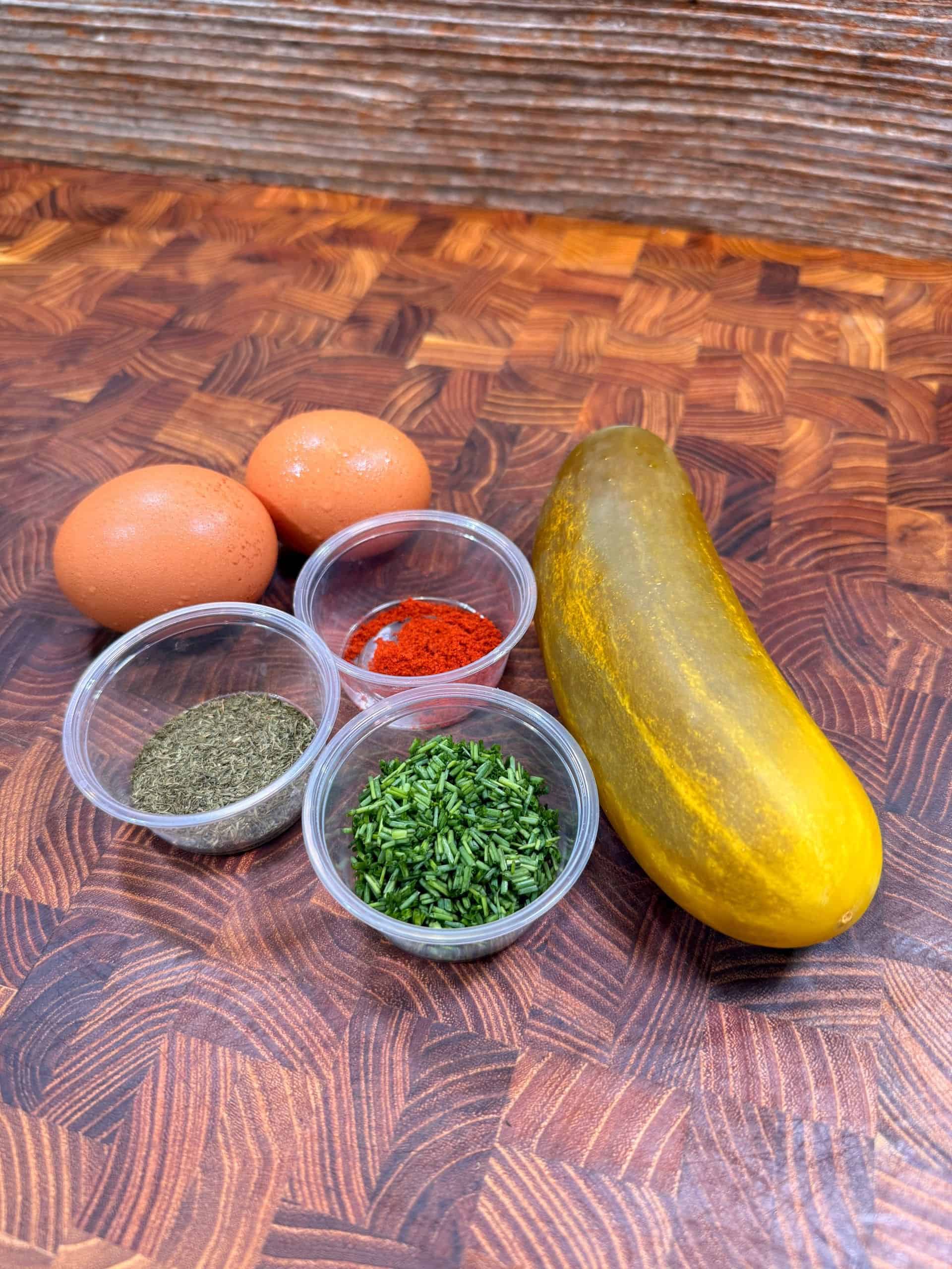 Deviled Egg Pickle Boats - Perfect Easy Snack