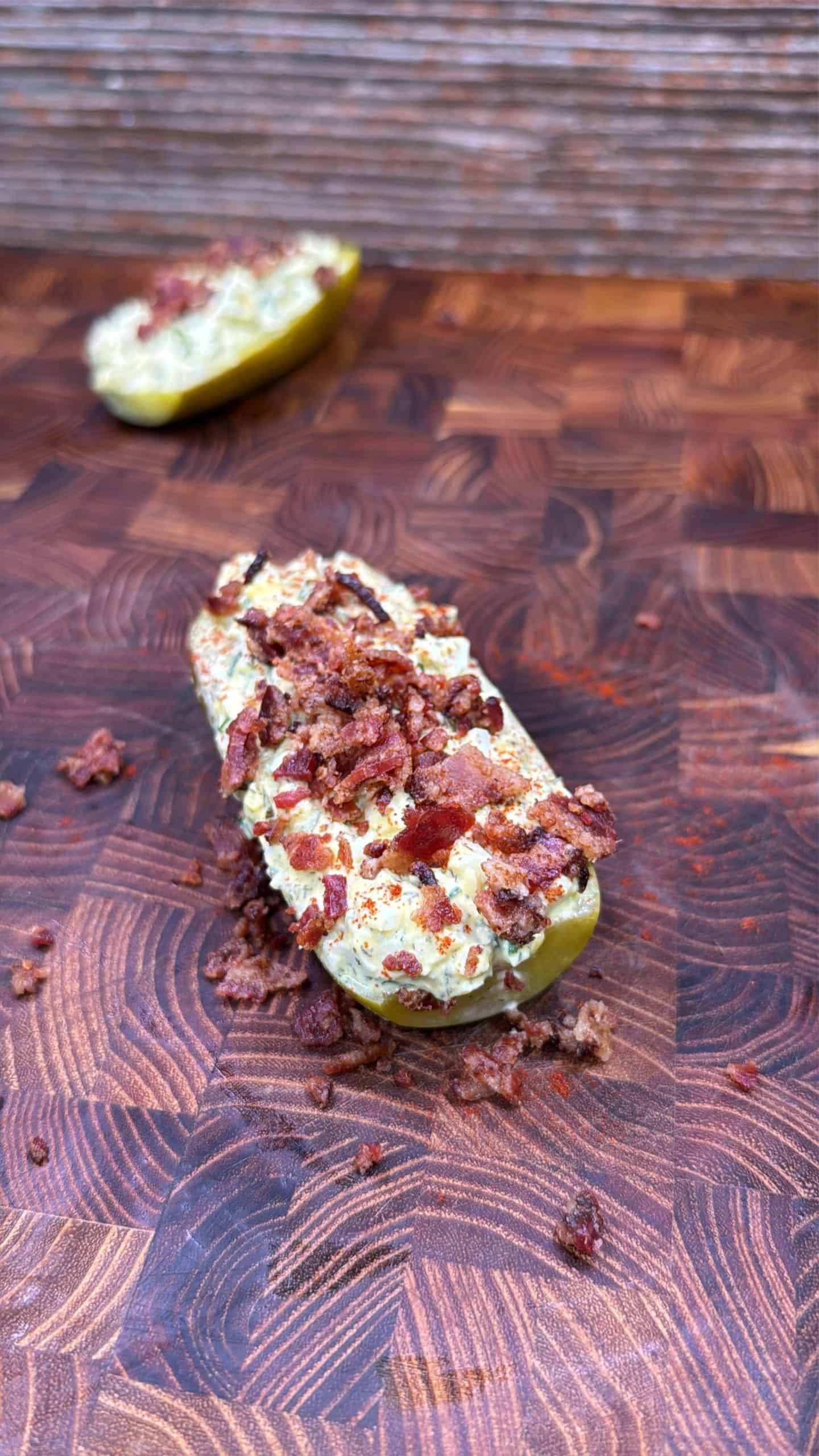 Deviled Egg Pickle Boats - Perfect Easy Snack