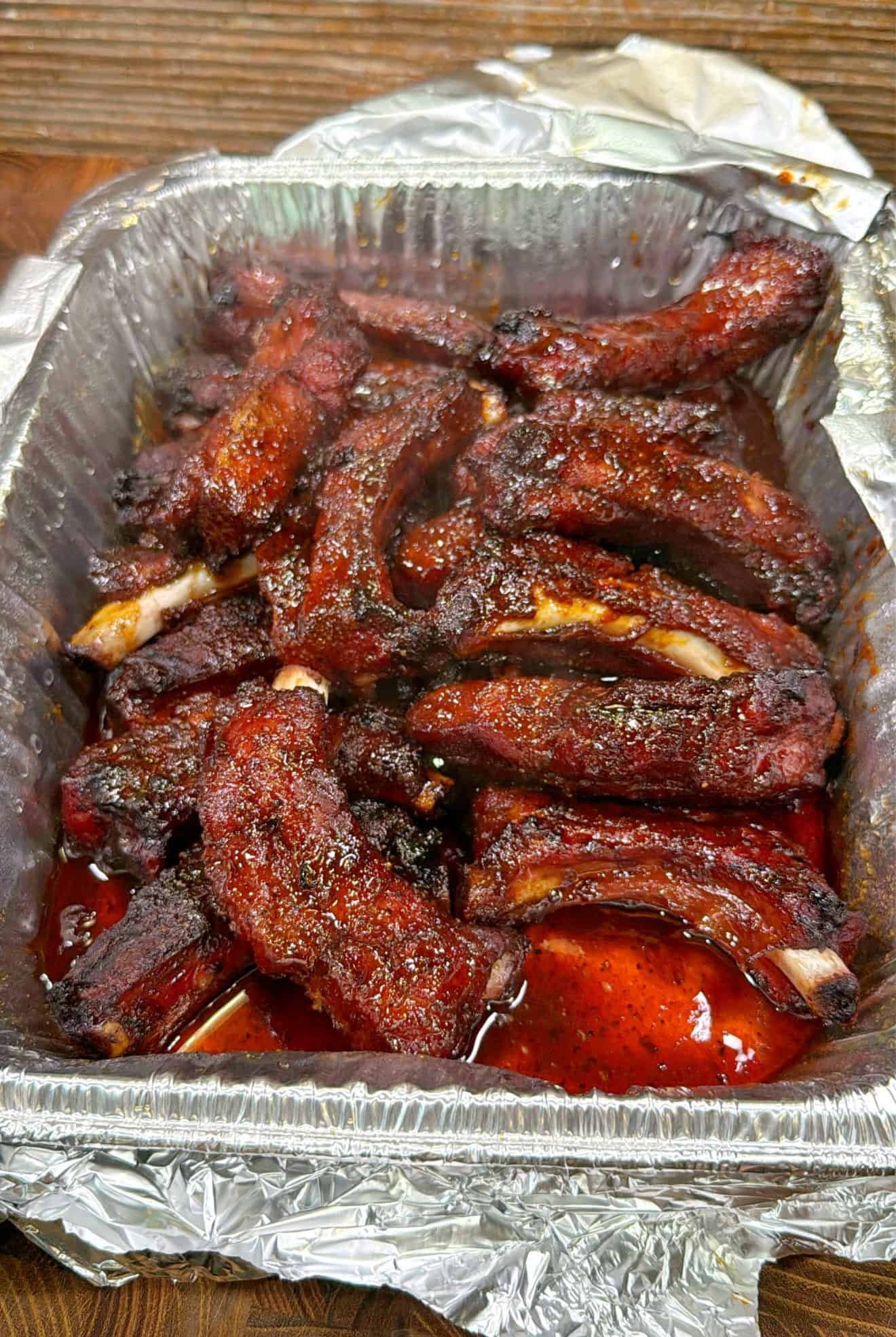EASY Smoked Dr Pepper Party Ribs w/ BBQ Sauce Recipe
