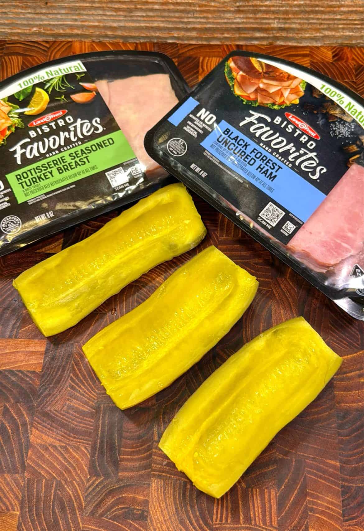 Viral Chopped Turkey Club in a Dill Pickle Sandwich