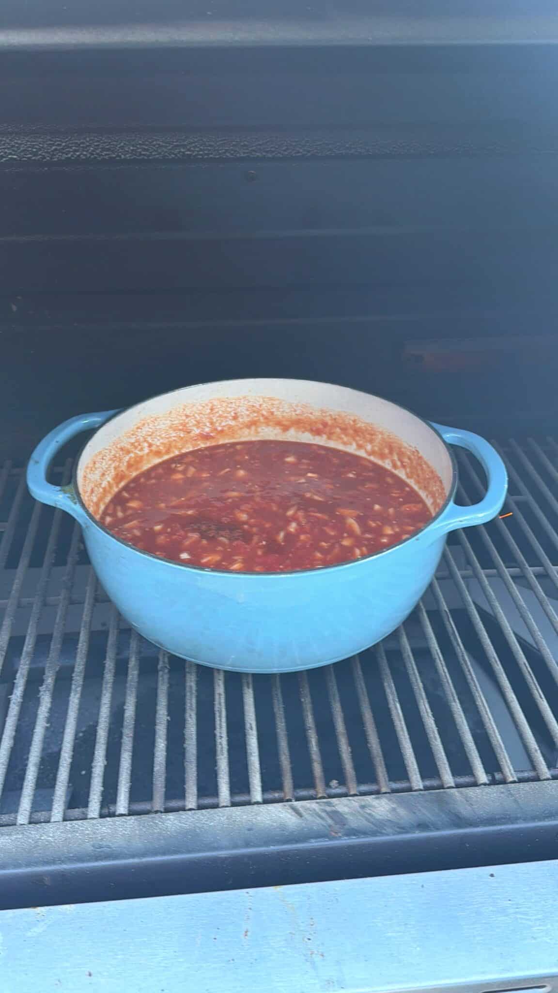 Easy Smoked Over the Top Chili with Guinness and Chocolate