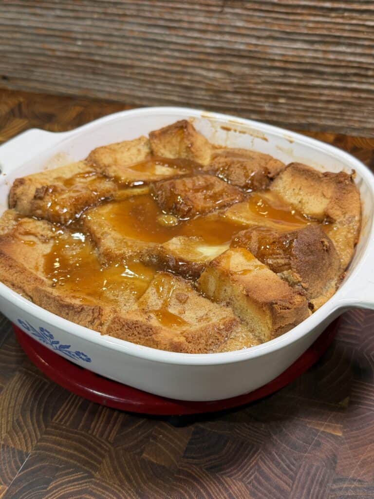 Pound Cake Bread Pudding - Super Easy Dessert